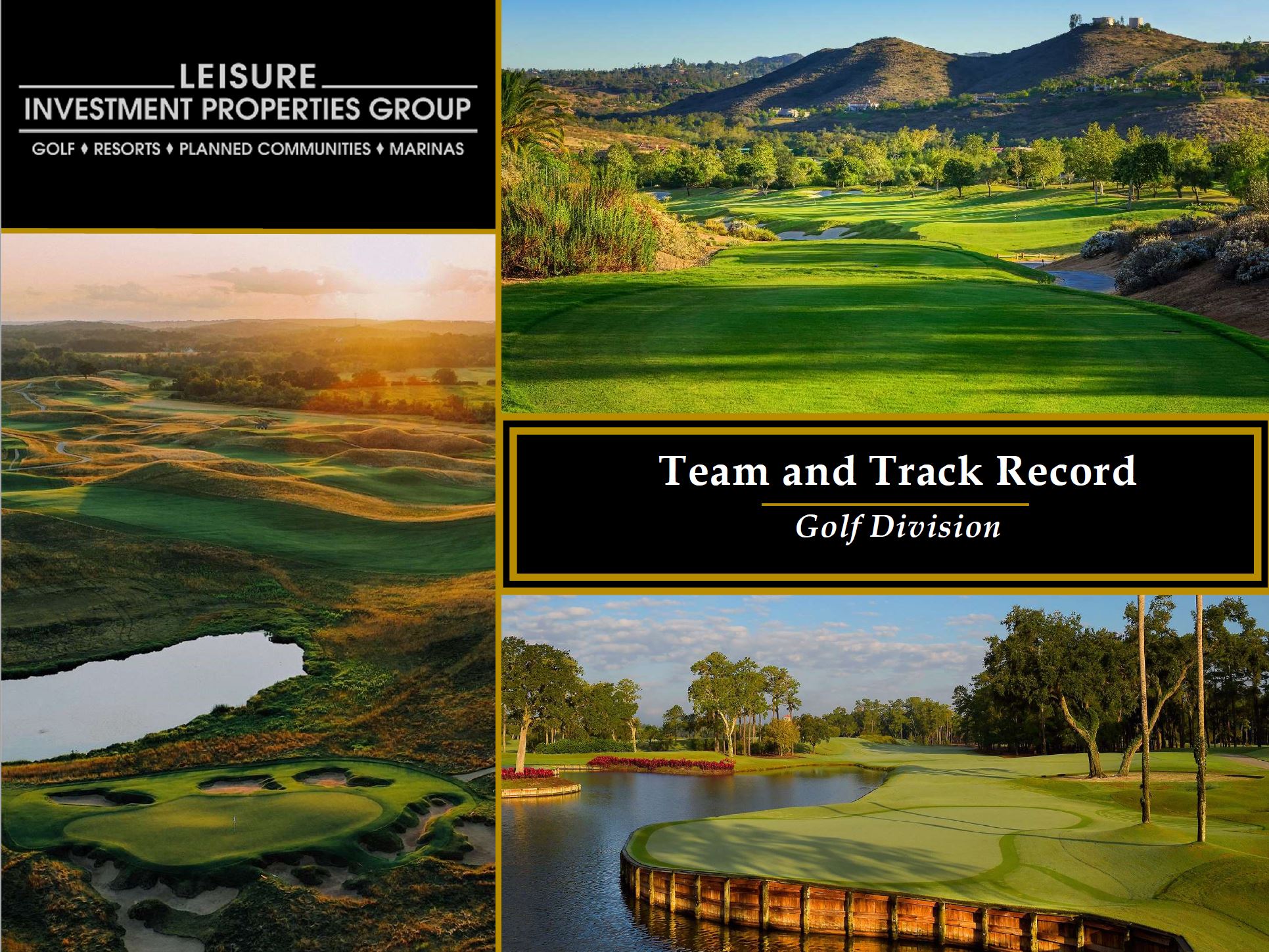 Golf Division | Leisure Investment Properties Group